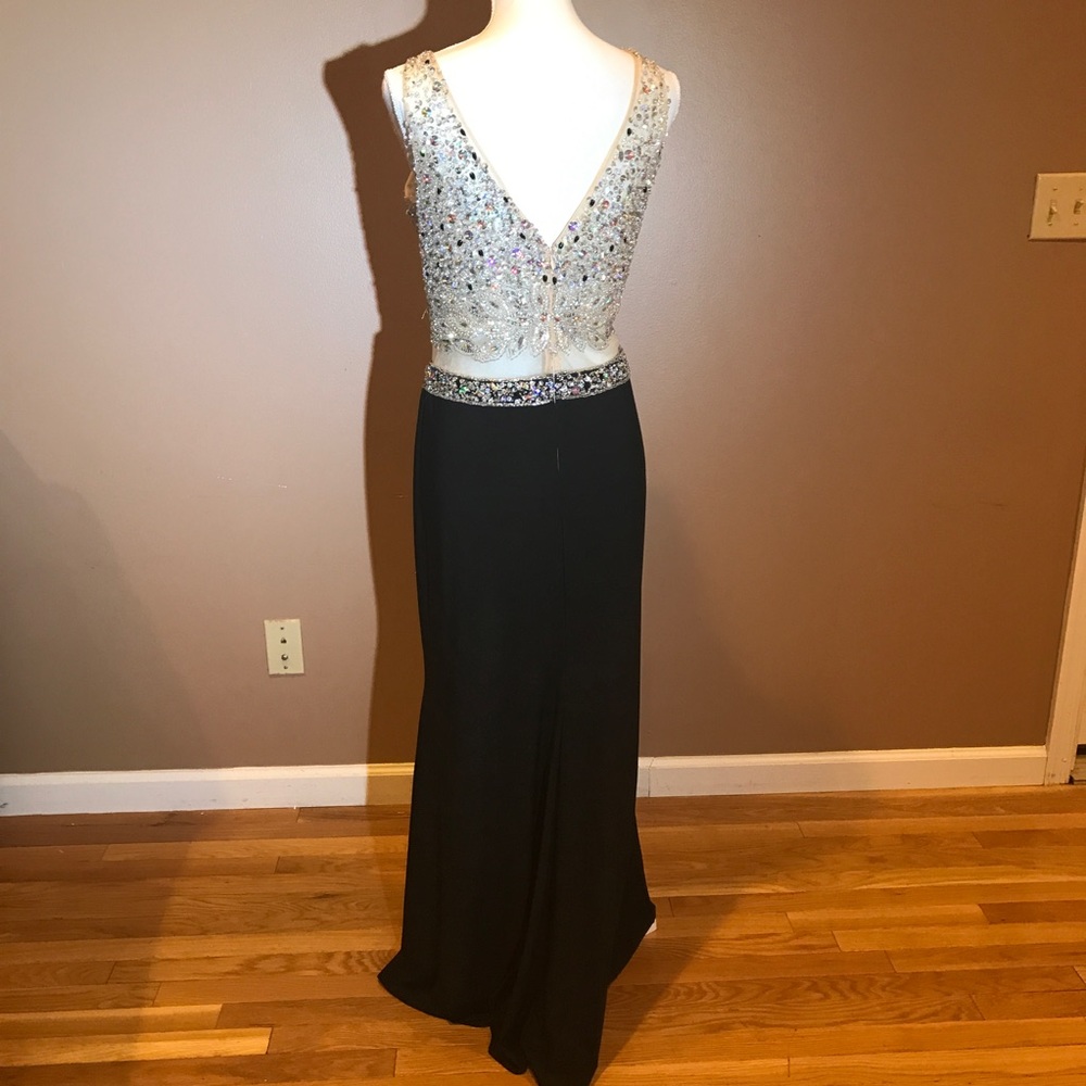 Black Crystal Prom / Evening Dress - Gem